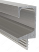 Modern Handle in Y Shape for 3/4 in Panel - 3149 - Satin Aluminum - 12 ...