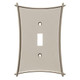 (12 Pack) Bellaire Single Duplex Wall Plate Satin Nickel