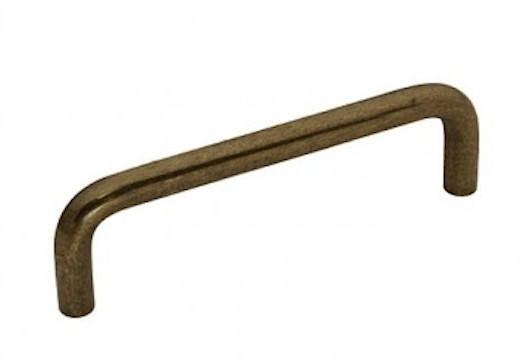 3-3/4" Solid Brass Wire Pull - Antique Brass
