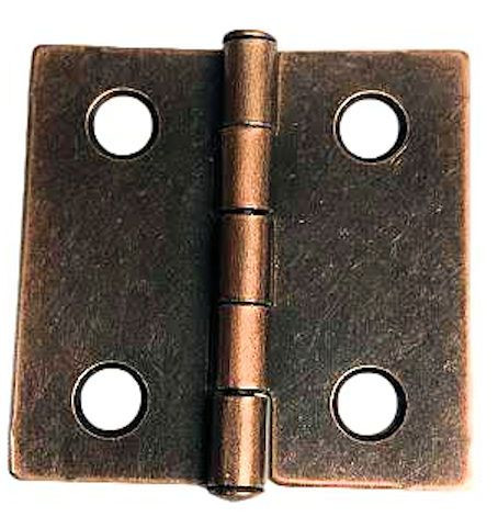 (12 Pack) 1-1/2" x 1-1/2" Butt Hinge Copper Kettle Finish