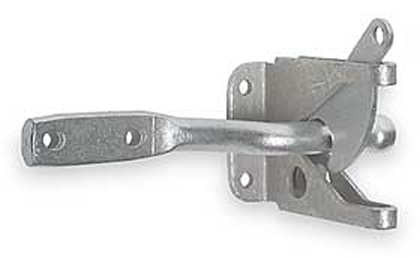 Gate Latch With A Galvanized Finish