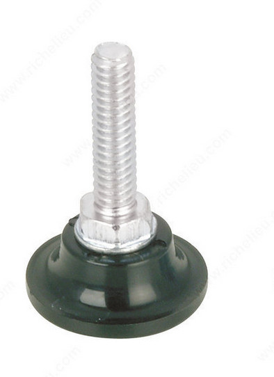 Adjustable Leveler Floor Glide - Black - 2" Long 5/16-18