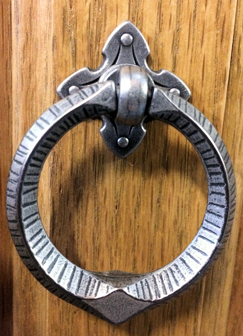 1-3/4" Ring Pull Antique Iron - D. Lawless Hardware