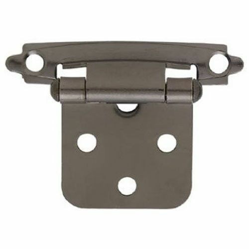 Pair Variable Overlay Black Nickel Hinge Self Closing