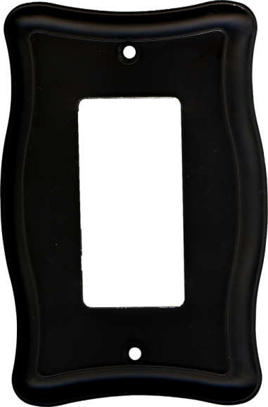 Single GFCI Outlet/Rocker Wall Plate Oil Rubbed Bronze