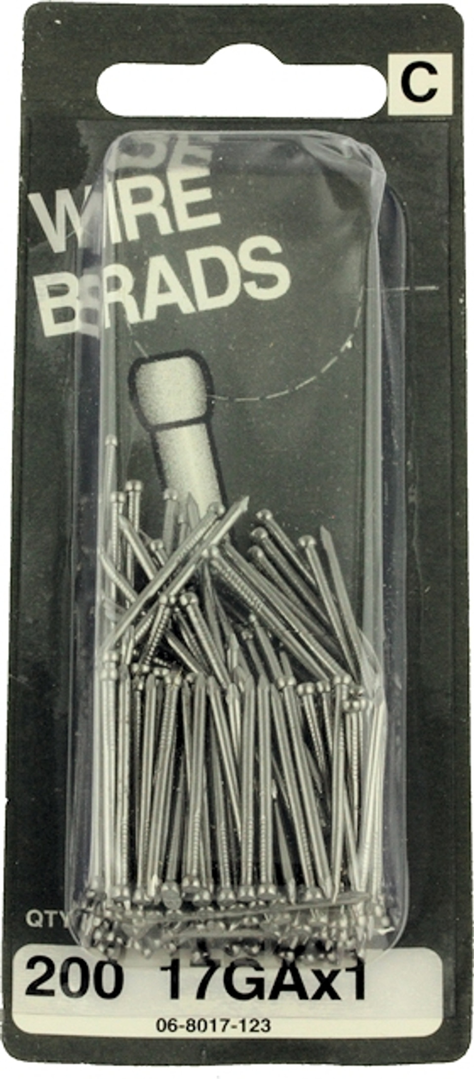 17GA X 1 Wire Brads 200 Pack D Lawless Hardware 17ga-x-1-wire-brads-200-pack-d-lawless-hardware