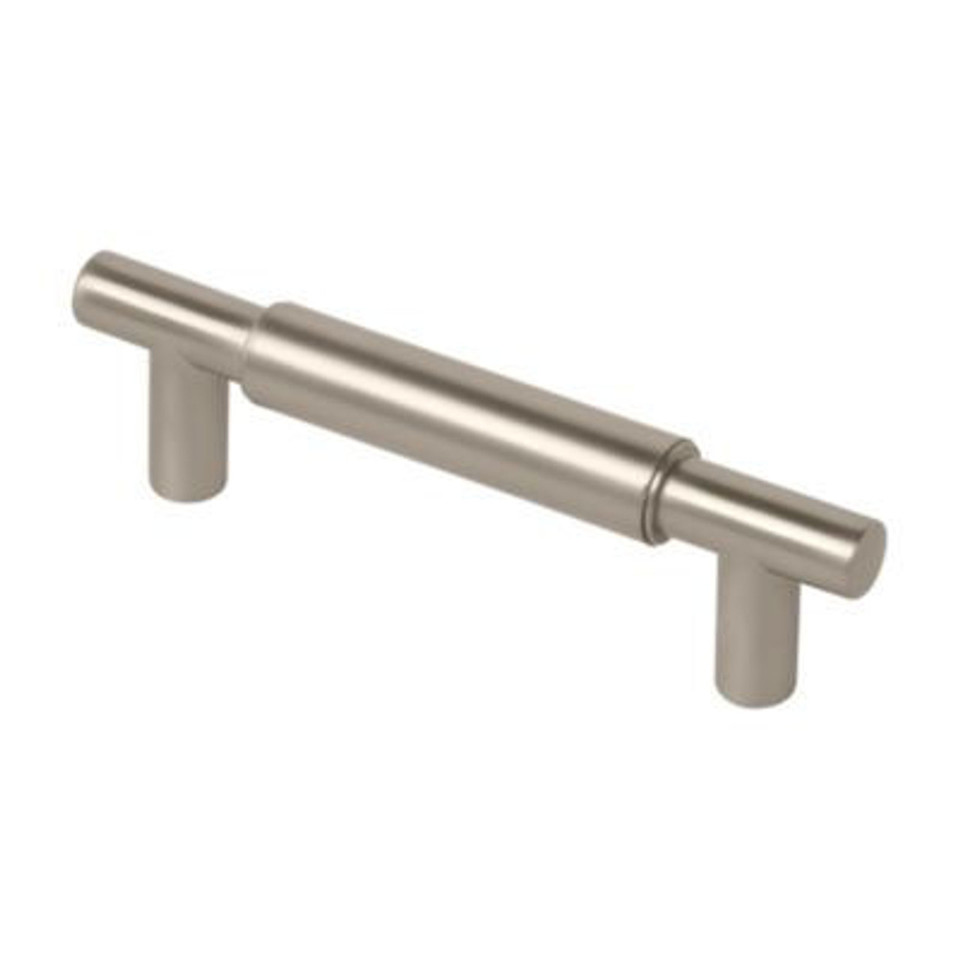 (100-Pack) 3" Modern Metal Pull Stainless Finish