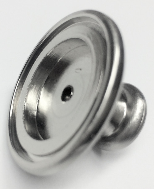 Brushed Nickel Knob Base for 30mm Insert