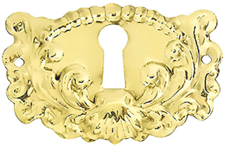 Vertical Solid Brass Escutcheon - 2-1/4"