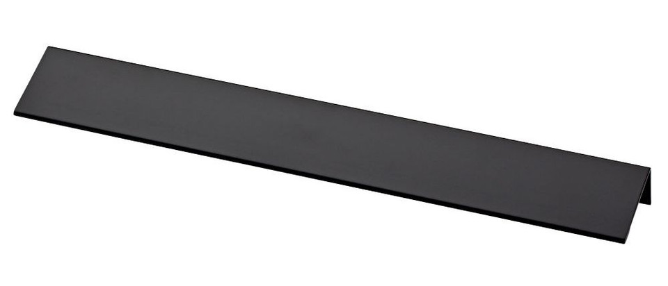 5" Modern Edge Pull Flat Black