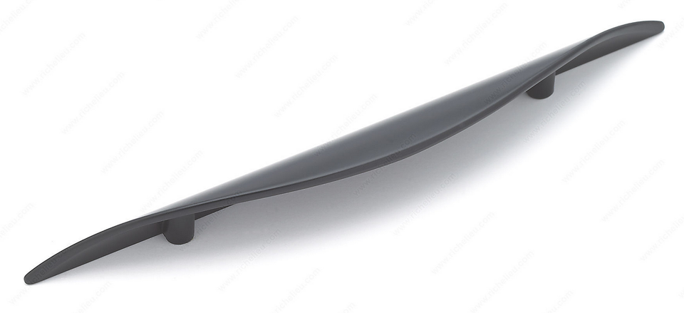 Richelieu Modern Metal Pull - 808 Matte Black - 96mm - D. Lawless Hardware