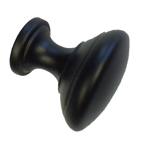 1-1/4" Classic Knob Flat Black