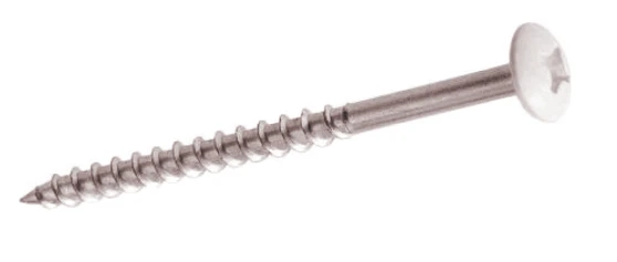 Phillips Pan Head Particle Board OSB Screw #8 x 2-1/2" ZP - Bag of 25