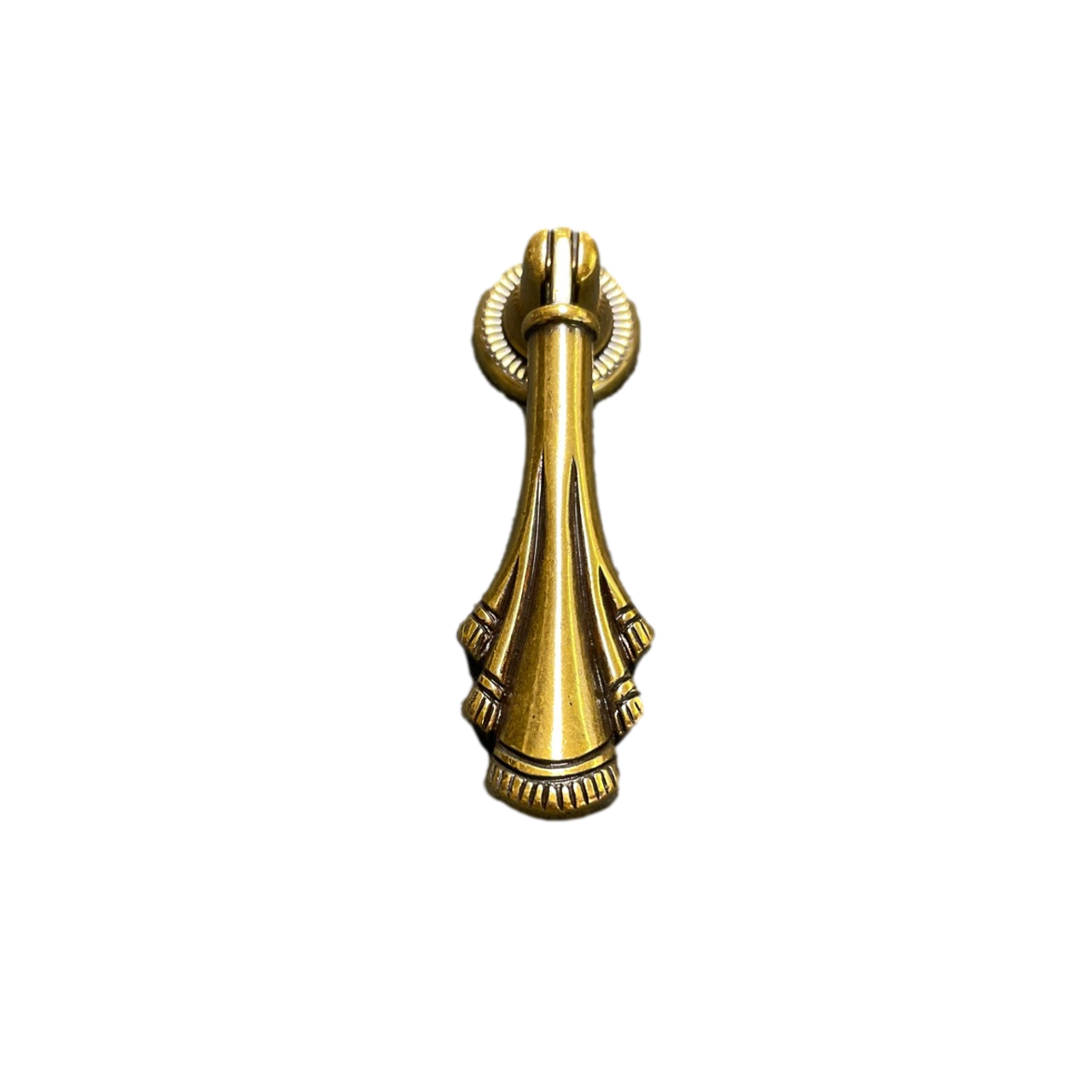 (22-Pack) Draped Drop Pull Antique Brass