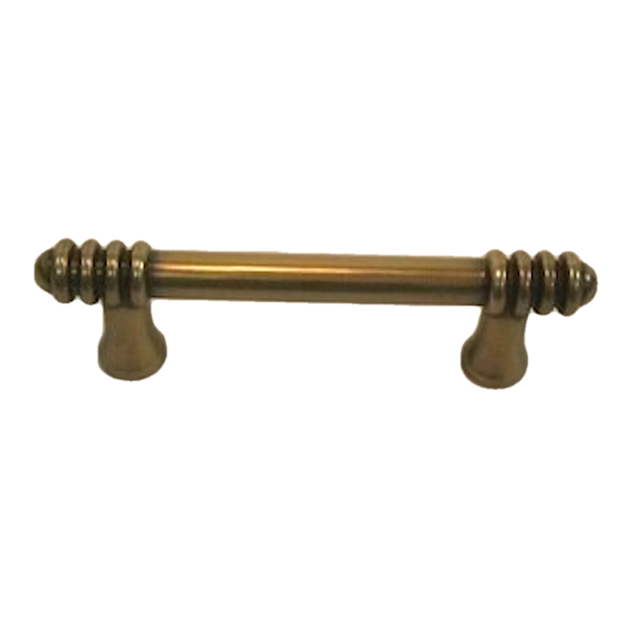 (25-Pack) 3" Ringed Pull Tumbled Antique Brass