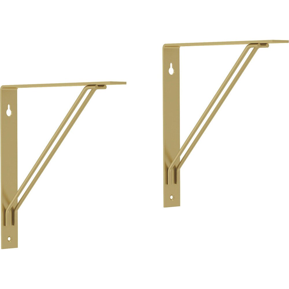 Double Wire Deco Bracket Painted Brushed Brass