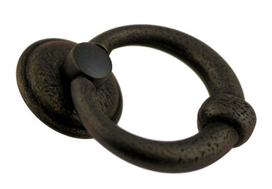2" Ring Pull Dark Antique Bronze - D. Lawless Hardware