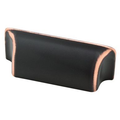 3" Myrcella Rectangular Bin Pull Bronze with Copper Highlights