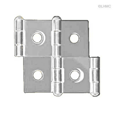 Double Acting Folding Screen Hinge For 3/4" Panel - Chrome
