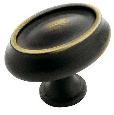 1-1/2" Oval Manor Knob Roman Bronze