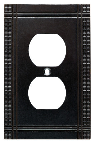 Mission Soft Iron Single Duplex Wall Plate
