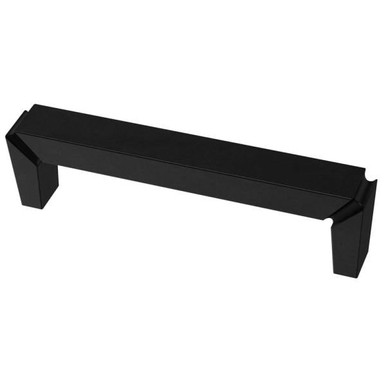 3-3/4" Modern Notched Pull Flat Black