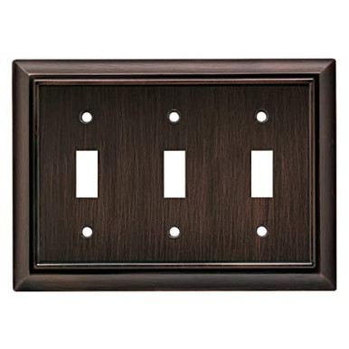 Triple Switch Wall Plate Venetian Bronze
