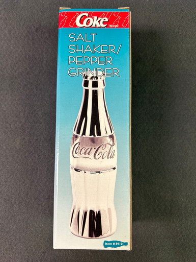 Chrome Coke Salt Shaker/Pepper Grinder