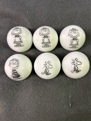 (6-pc) Peanuts Marbles AS-IS