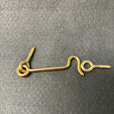 2-1/2 inch Brass Hook and Eye Catch AS-IS