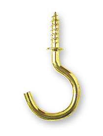 (5 Pack) Bulldog Cup Hook - 8 Pack (Brass 7/8 inch) AM-235734 - D ...