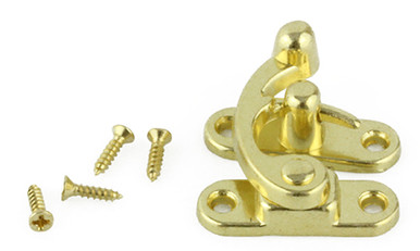 (5 Pack) Bright Brass Swing Catch With Screws 1-1/4 inch DL-C1275-BPS ...