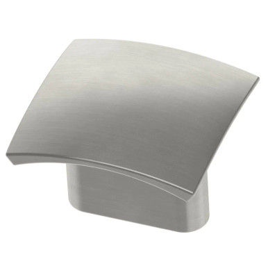 1-5/16 inch (5/8 inch Center) Concave Knob Satin Nickel