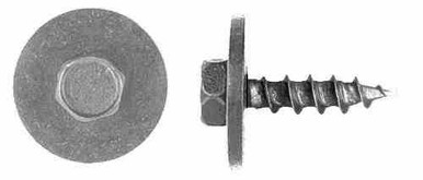 (5 Pack) Hex Head Coarse Screw With Washer 6 X 5/8 inch 25 pcs ...