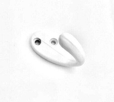 Low Profile Single Hook White