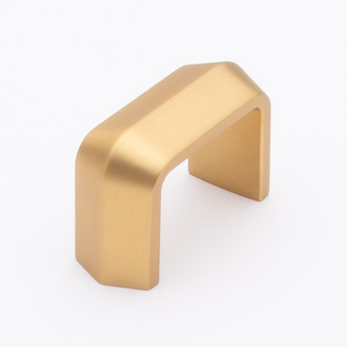 Eternity finger pull in satin brass