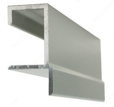 Modern Pull Handle for 19 mm (3/4 in) Panel - 4152 - Satin Aluminum ...