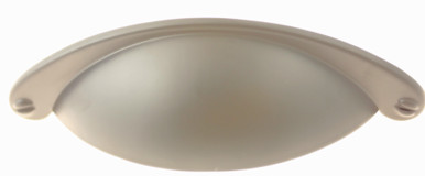 (12 Pack) 2-1/2" Country Store Cup Pull Matte Chrome