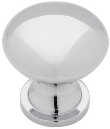 (12 Pack) 1-1/8" Classic Knob Chrome