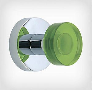 (12 Pack) Single Prong Hook with Green Acrylic Accent