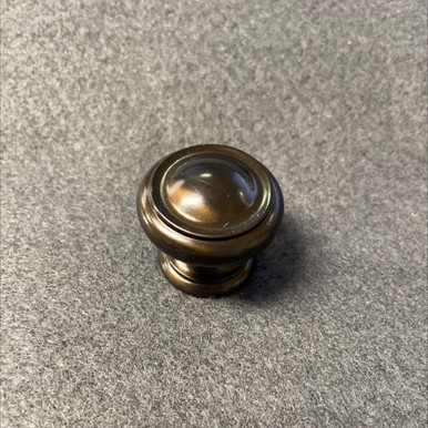 (12 Pack) 1-3/16" Avante Raised Center Knob Rubbed Bronze
