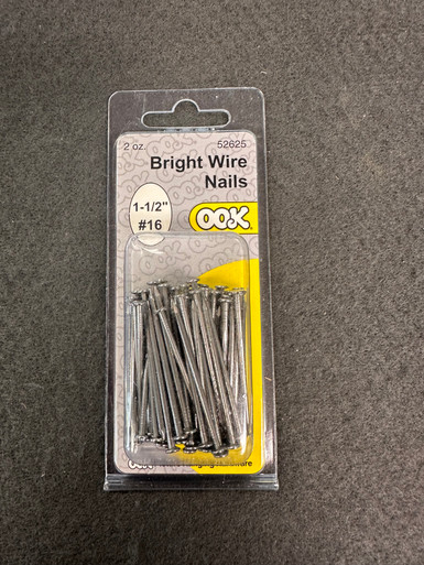 (12 Pack) 1-1/2" #16 Brightwire Nails 2-Oz. Pack