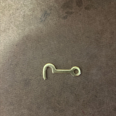 (12 Pack) 1-1/2" Brass Plated Steel Hook Catch