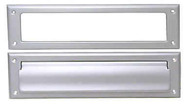 (12 Pack) Aluminum Mail Chute With A Satin Finish 13-1/8" X 3-5/8"