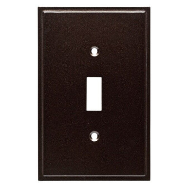 (12 Pack) Simple Step Single Switch Wall Plate - Cocoa Bronze