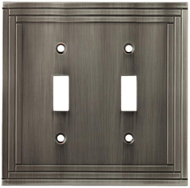 (12 Pack) Allen + Roth - Lexington Double Switch Wall Plate - Heirloom ...