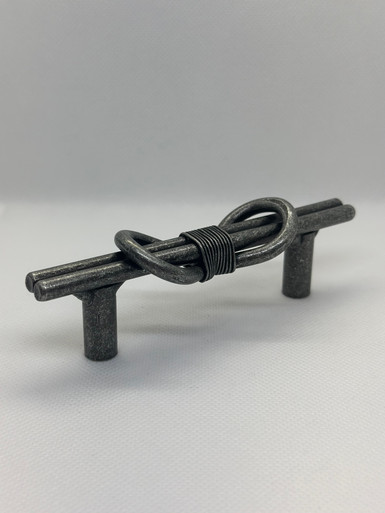 (12 Pack) 3" Nantucket Steel Cable Pull Iron
