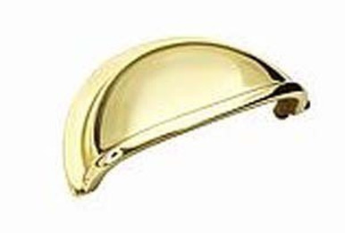 (12 Pack) 3" Avante Cup Pull Polished Lacquer Solid Brass