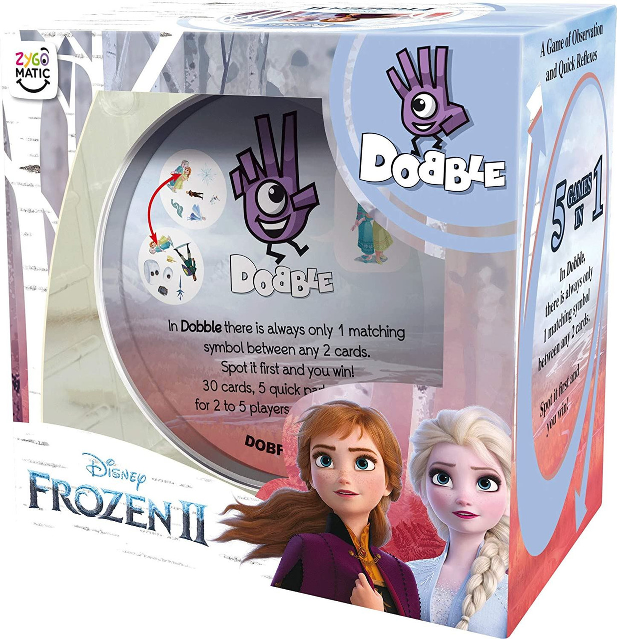 Dobble Frozen 2 Board Game - by Asmodee Editions - Pegi Rating 4