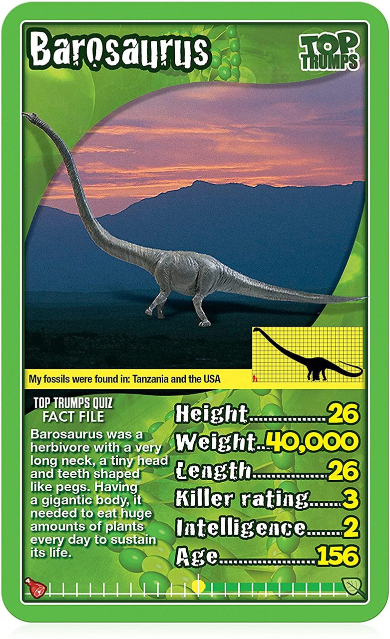 Top Trumps Card Game - Classics Dinosaurs - by Winning Moves - Pegi ...